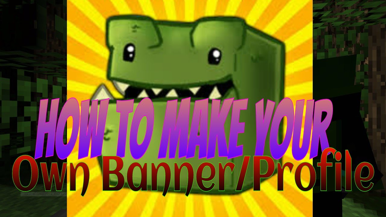 How To Make Your Own Profile/Banner Pic Using Android/IOS - YouTube