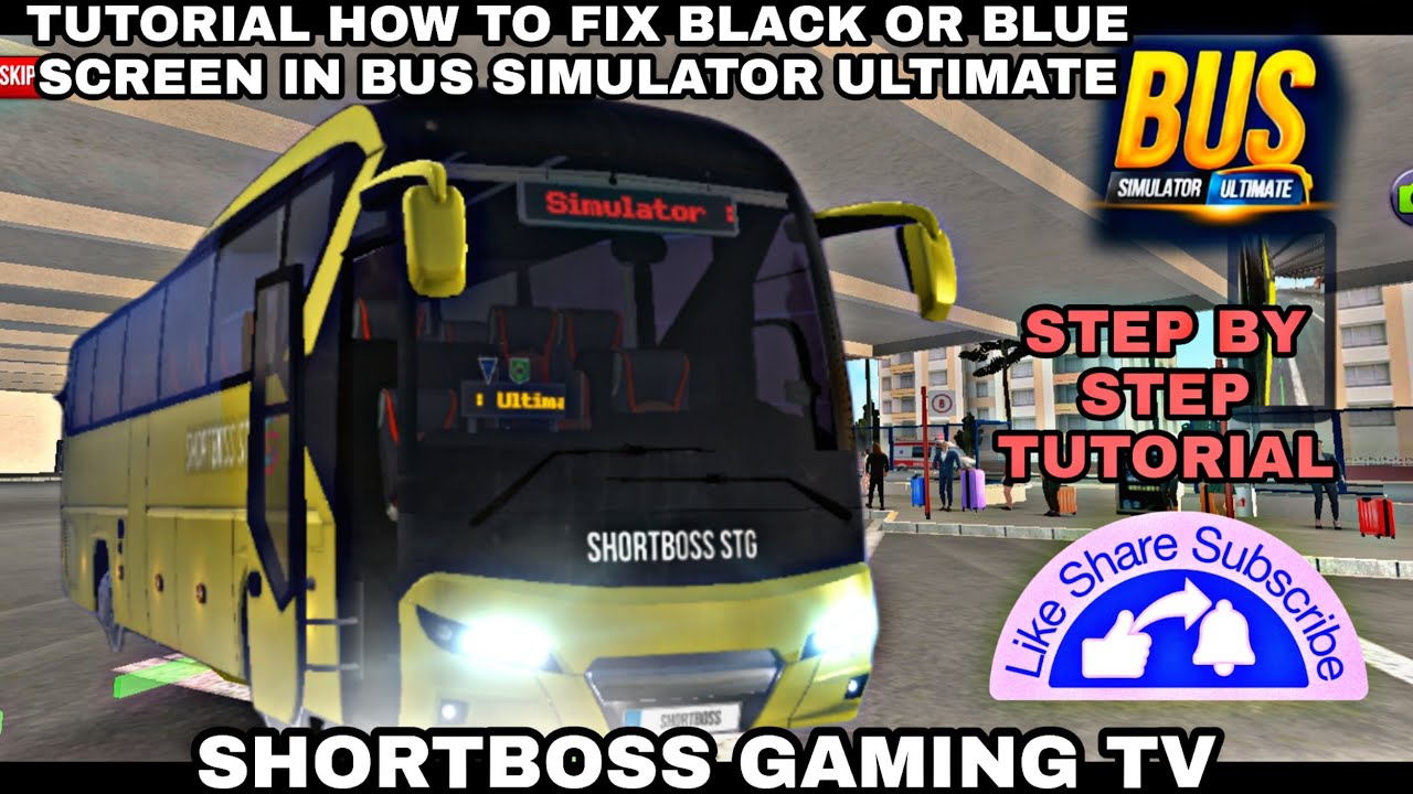 How To Fix Black Or Blue Screen In Bus Simulator Ultimate New Update 2. ...
