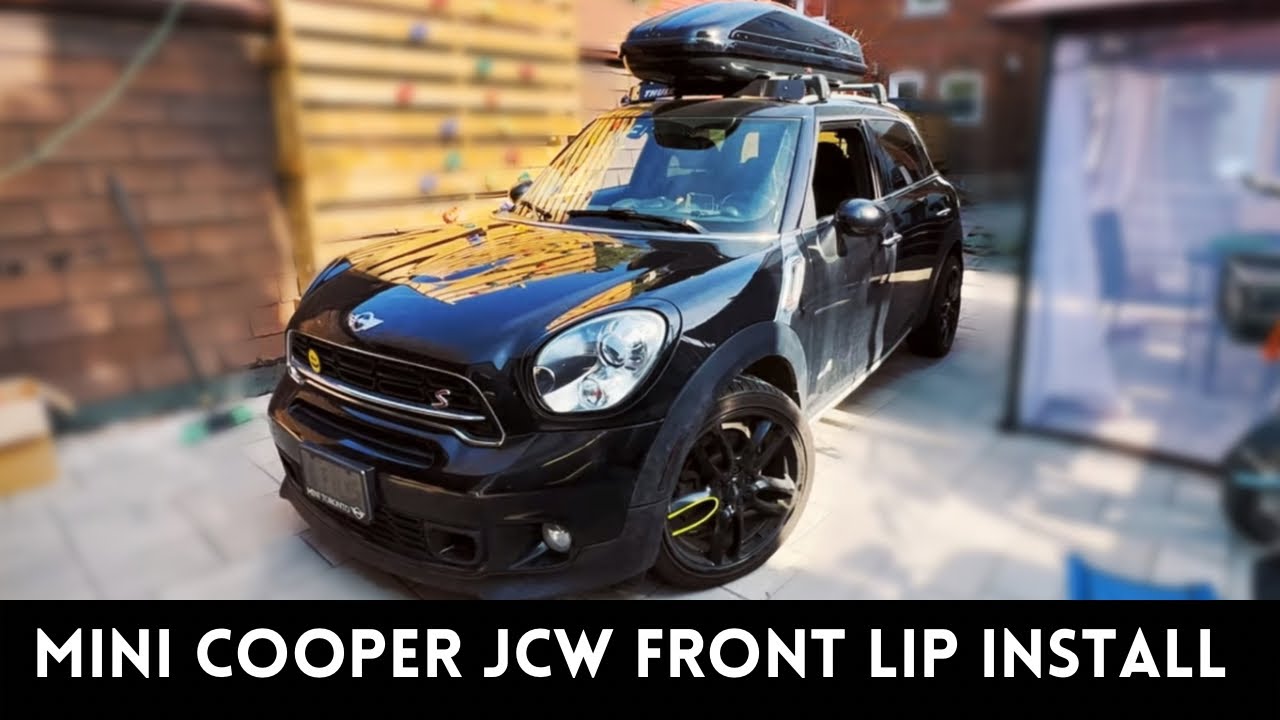 How To Install a Mini Cooper JCW Front Lip Spoiler on a R60 Countryman ...