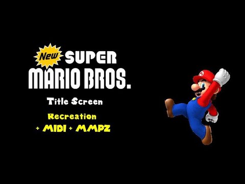 (RECREATION) New Super Mario Bros - Title Screen - YouTube