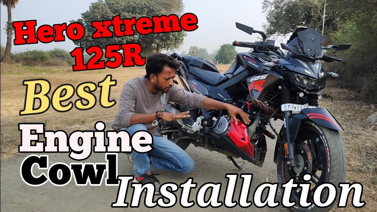 Hero xtreme 125r engine cowl fitting | engine cowl fitting | bike ...