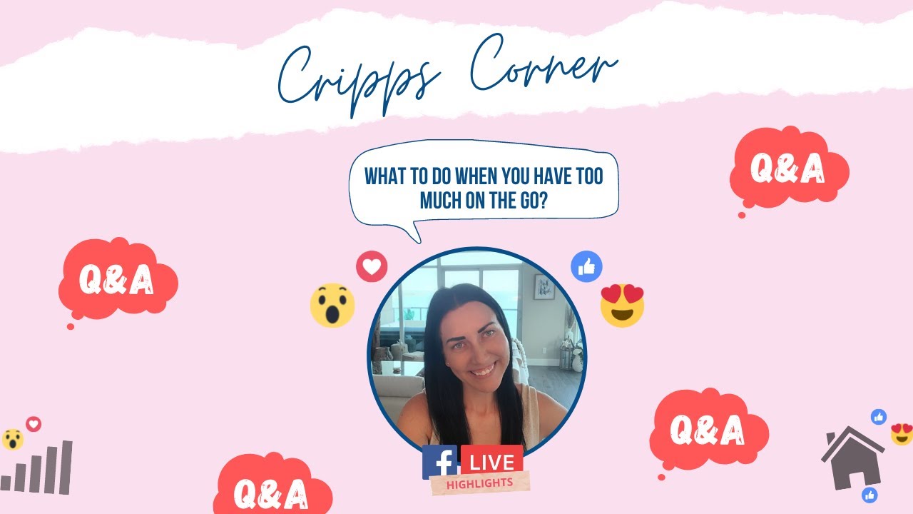 Cripps Corner Q&A - What to do when you have too much on the go? - YouTube