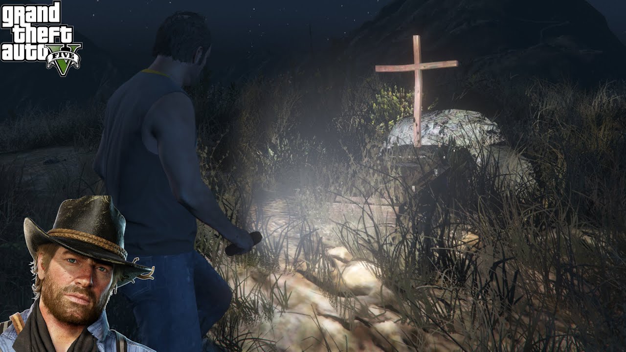 GTA V - Found Grave Of Arthur Morgan - YouTube