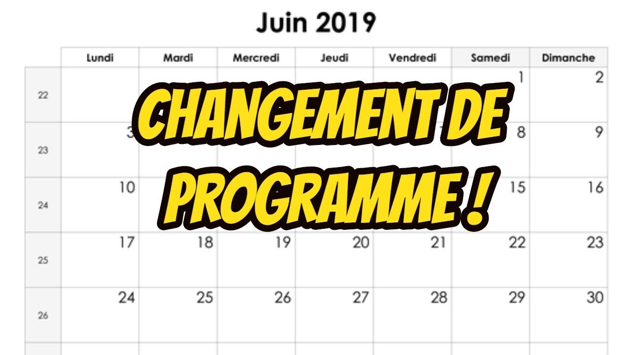 Changement de programme pour juin 2019 ! [ANTSORUN] - YouTube