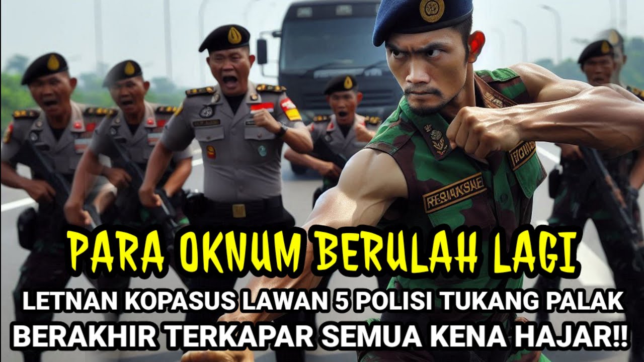 VIRAL!! OKNUM POLISI GELAR RAZIA ILEGAL, ADU JOTOS 1 LETNAN KOPASUS VS ...