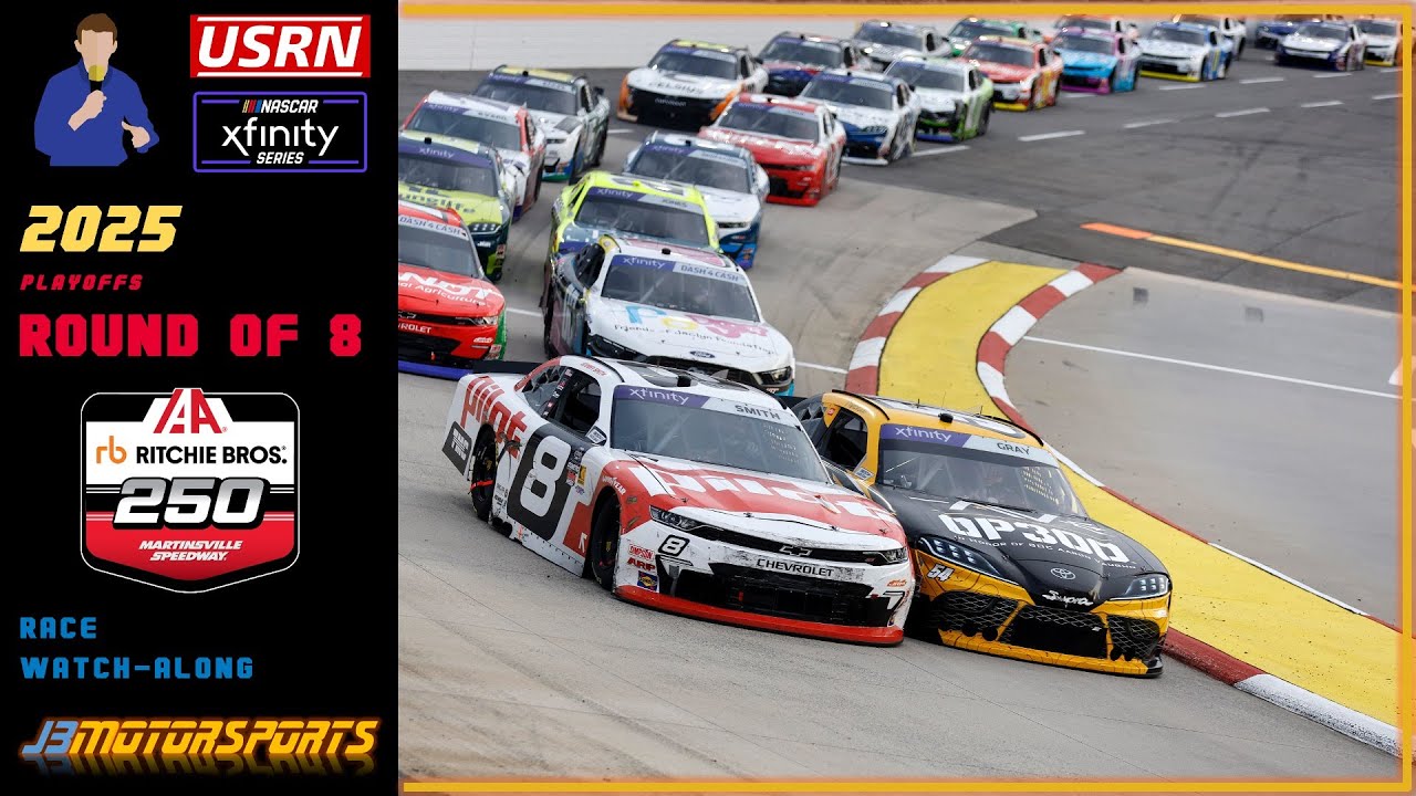 🔴 NASCAR Xfinity Series | 2025 Playoffs | Rd of 8 | #RB250 Watch-Along ...