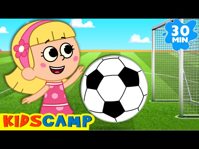⚽️ 😍 Sports Ball Song For Kids With Soccer Ball | Nursery Rhymes For ...