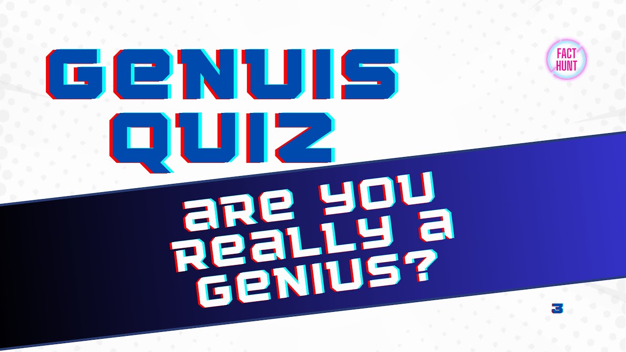 Are you a genius? 100 challenging question quiz (003) - YouTube