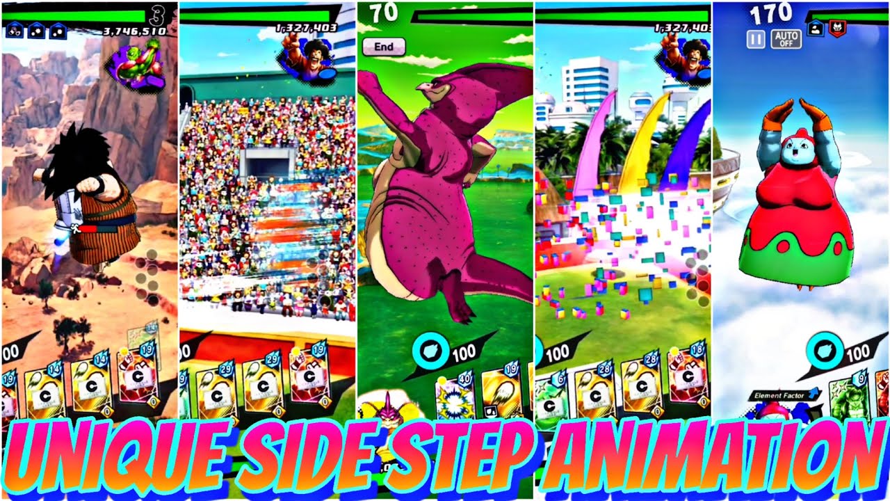 TOP UNIQUE SIDE STEP ANIMATION! 🔥!! DRAGON BALL LEGENDS - YouTube