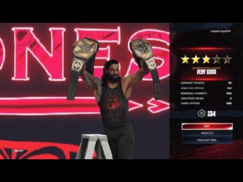 WWE 2K24 Ladder match for the world and undisputed championships - YouTube
