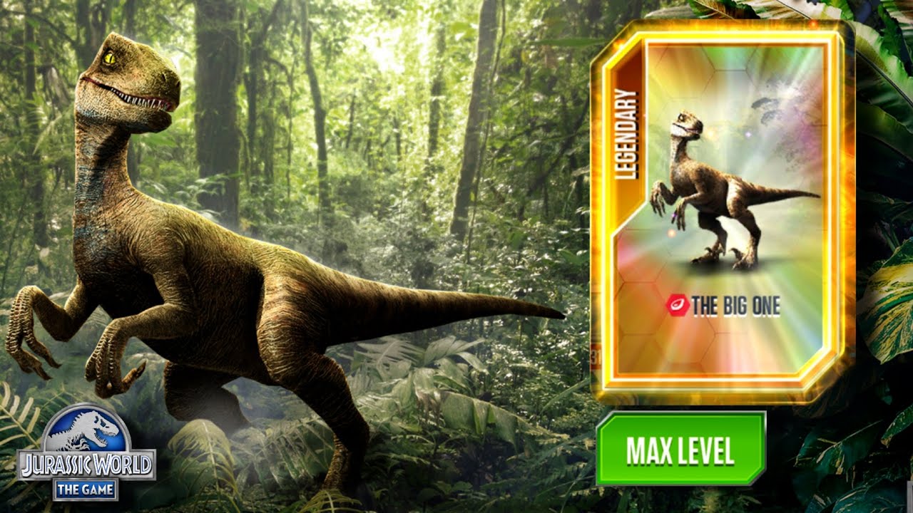 A Female Alpha Raptor "The Big One" Max Level 40 And Battle - Jurassic ...