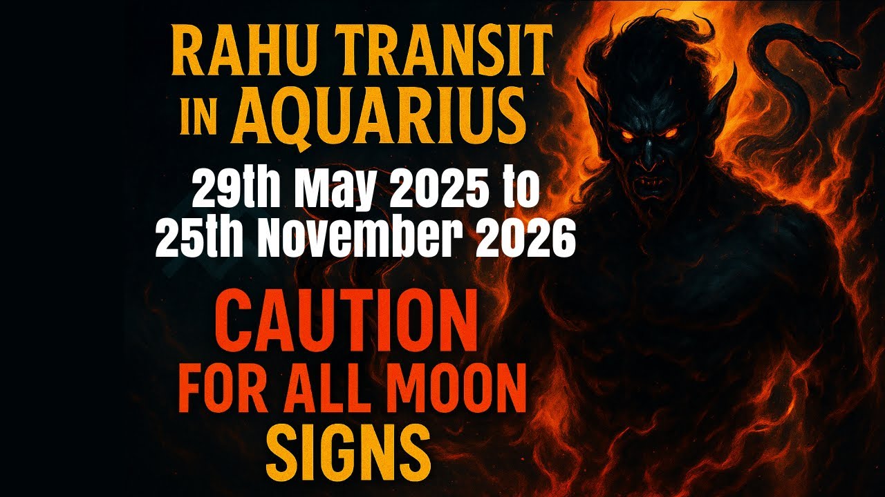 Rahu Transit In Aquarius 2025 - Impact on all 12 Moon Signs with ...