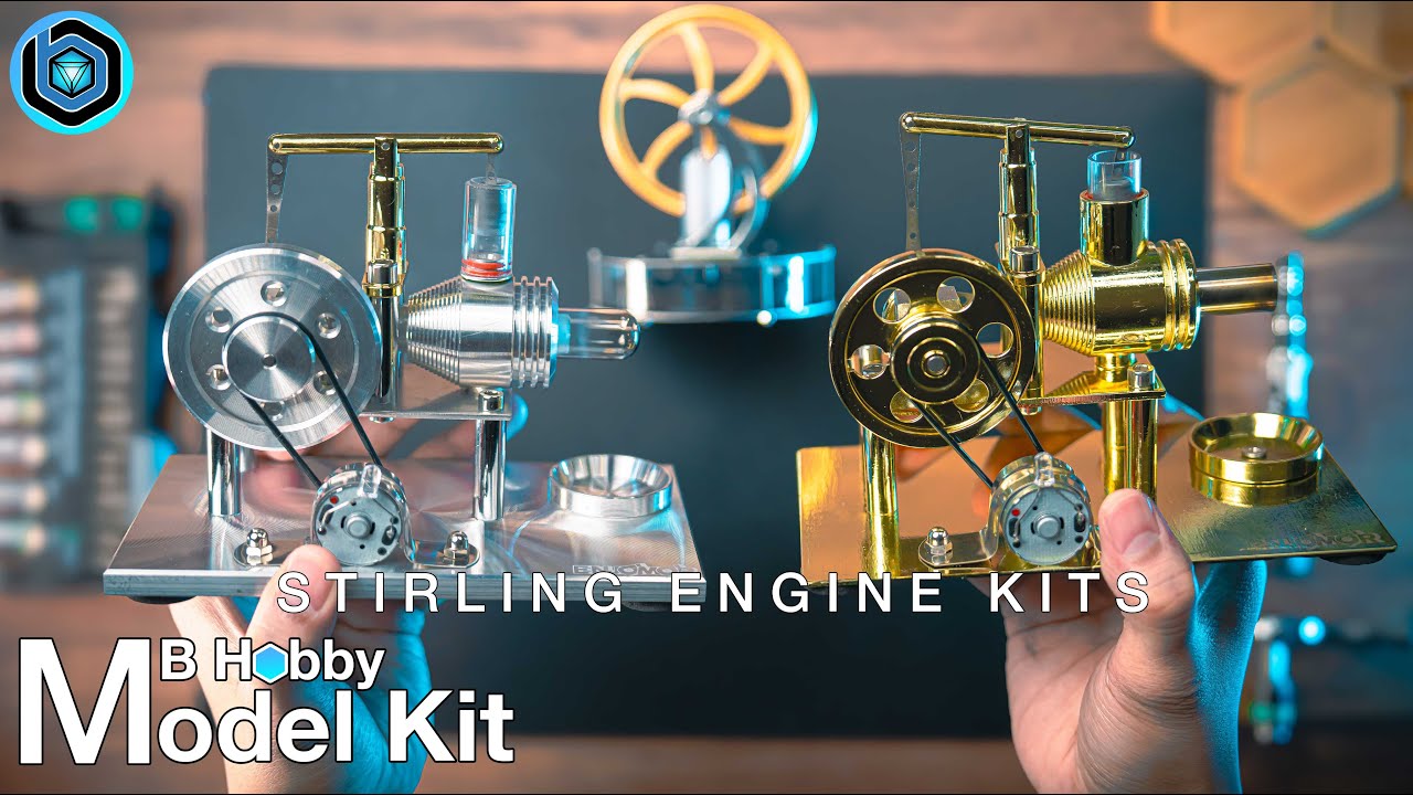 Building a Hot Air Engine Model Kits that works | Speed Build | ASMR ...