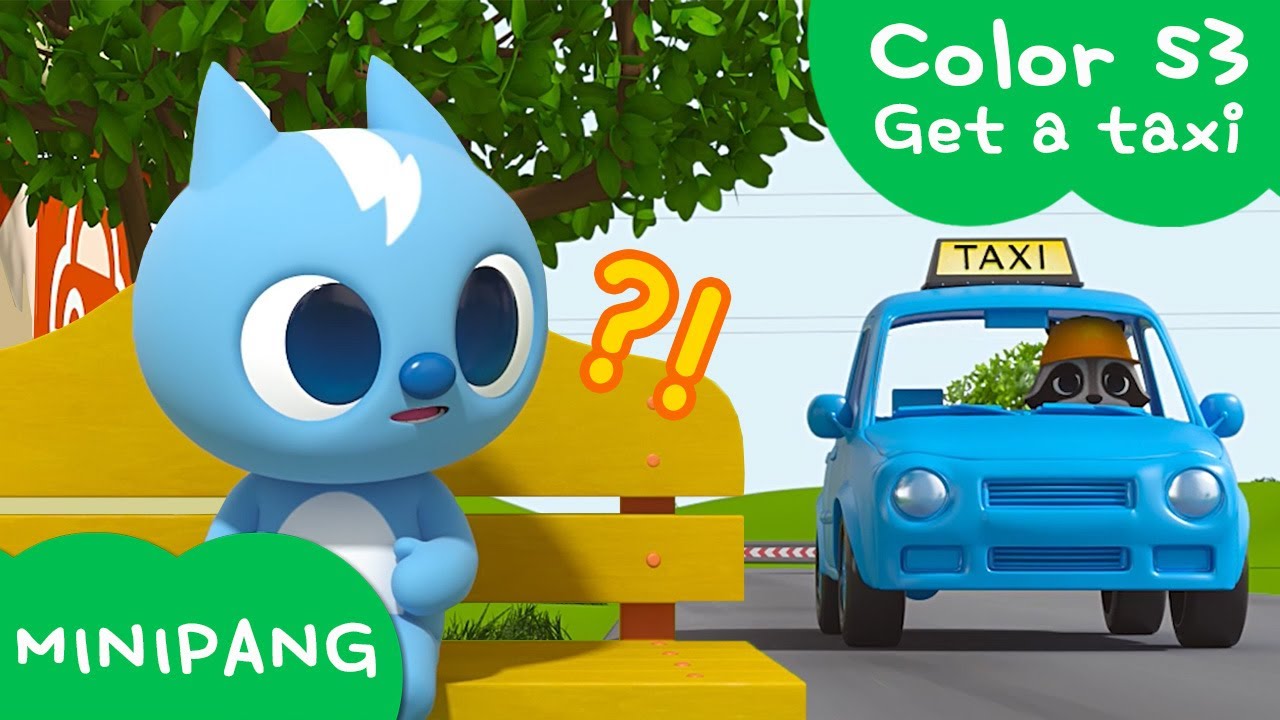 Learn colors with MINIPANG | color S3 | Get a taxi 🚕 | MINIPANG TV 3D ...