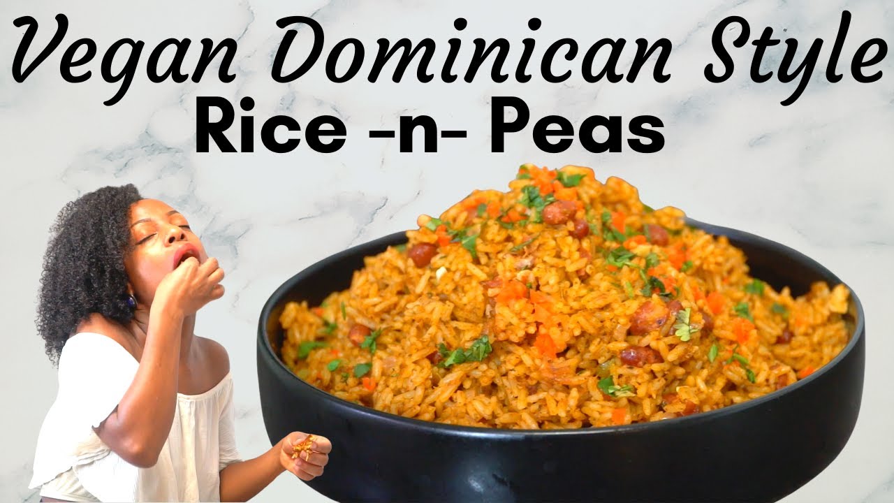 Vegan Dominican Style Rice & Peas - YouTube