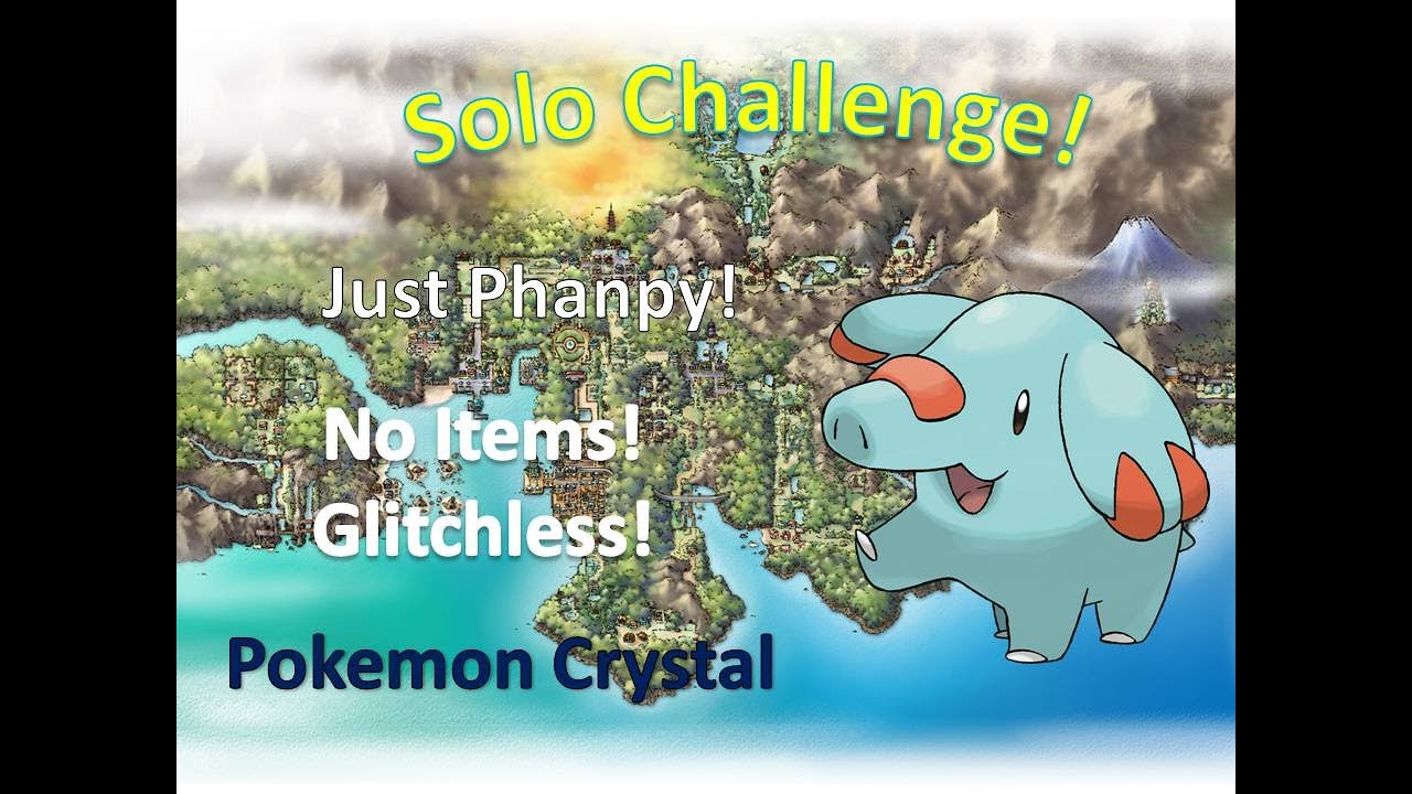 Solo Phanpy Challenge! Pokemon Crystal! No items! - YouTube