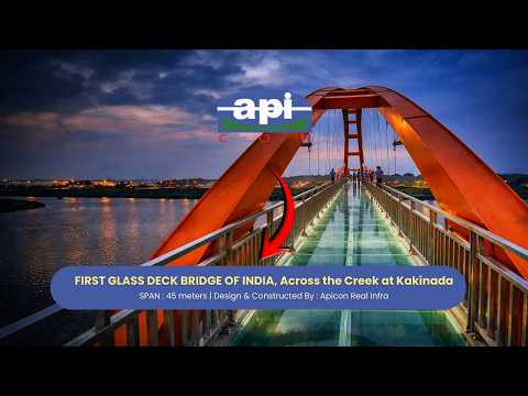 India's First Glass Deck Bridge at NTR beach Kakinada Tourist Place In ...