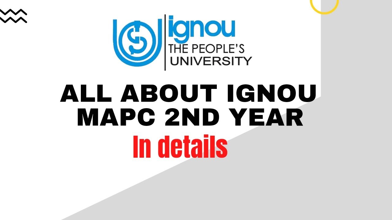 All about IGNOU MAPC 2nd year - YouTube