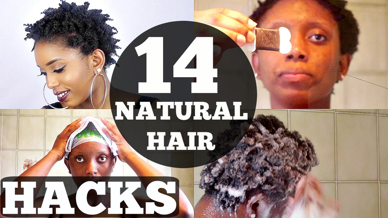 14 Natural Hair Hacks Every One Should Know - YouTube