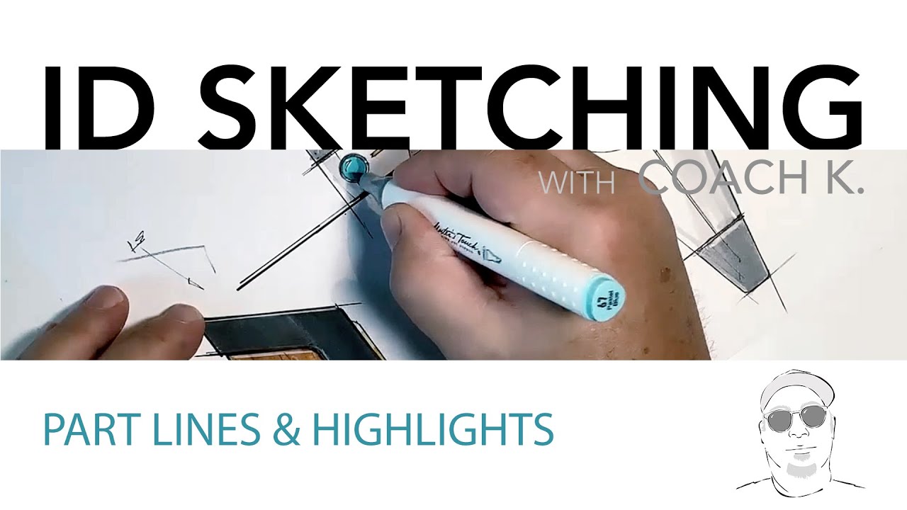 ID Sketching: Part Lines and Highlights - YouTube