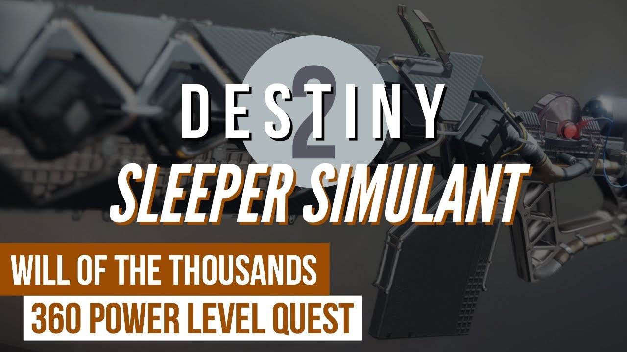 Destiny 2 - Sleeper Simulant Final Quest - Will of the Thousands 360 ...