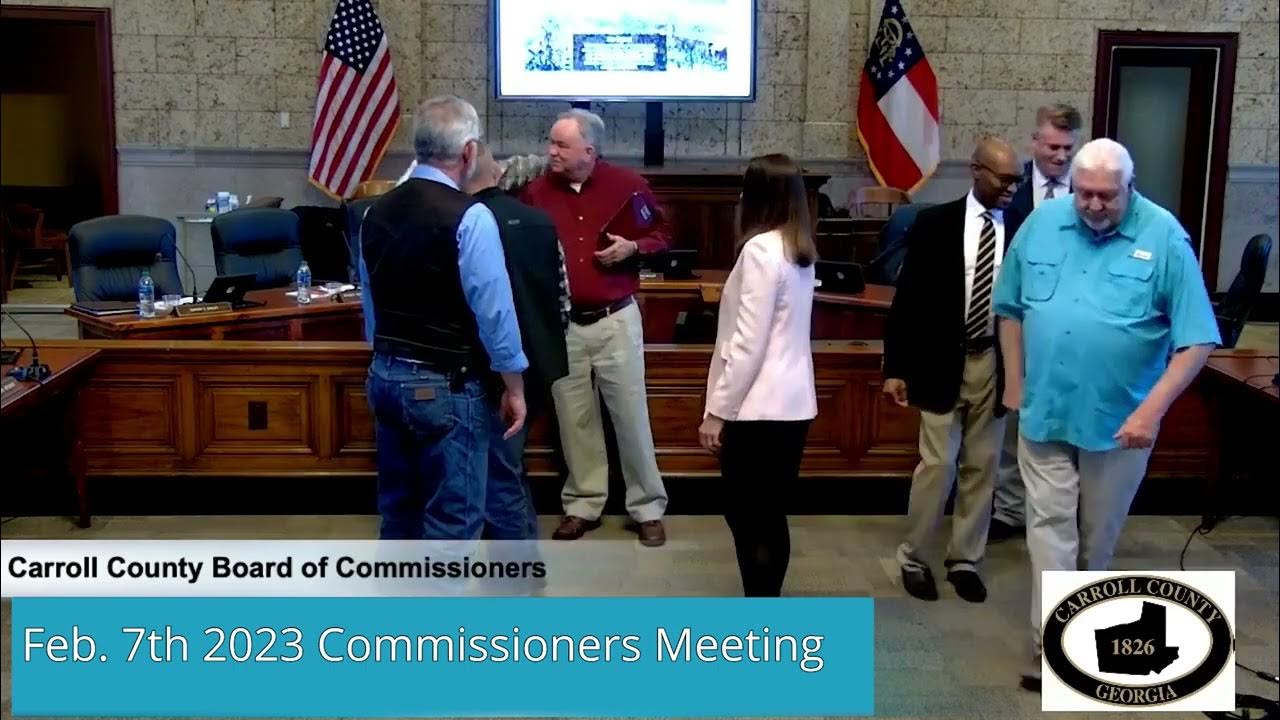 2/7/23 Carroll County Commissioners Meeting - YouTube