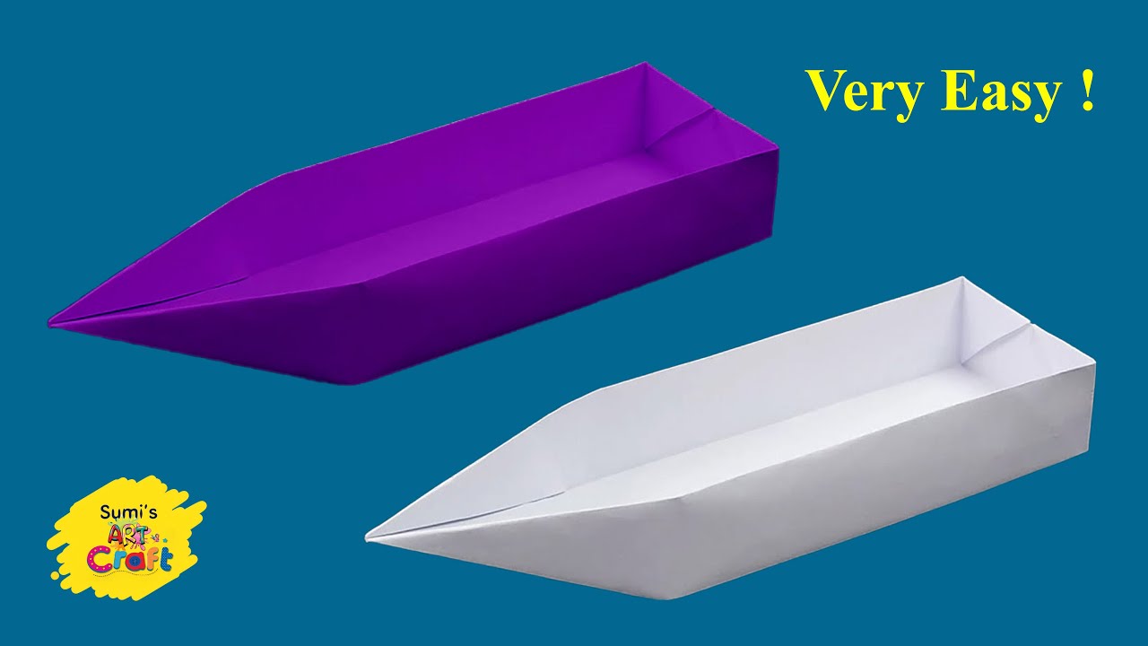 Origami Paper Boat | Easy Paper Boat Making - YouTube