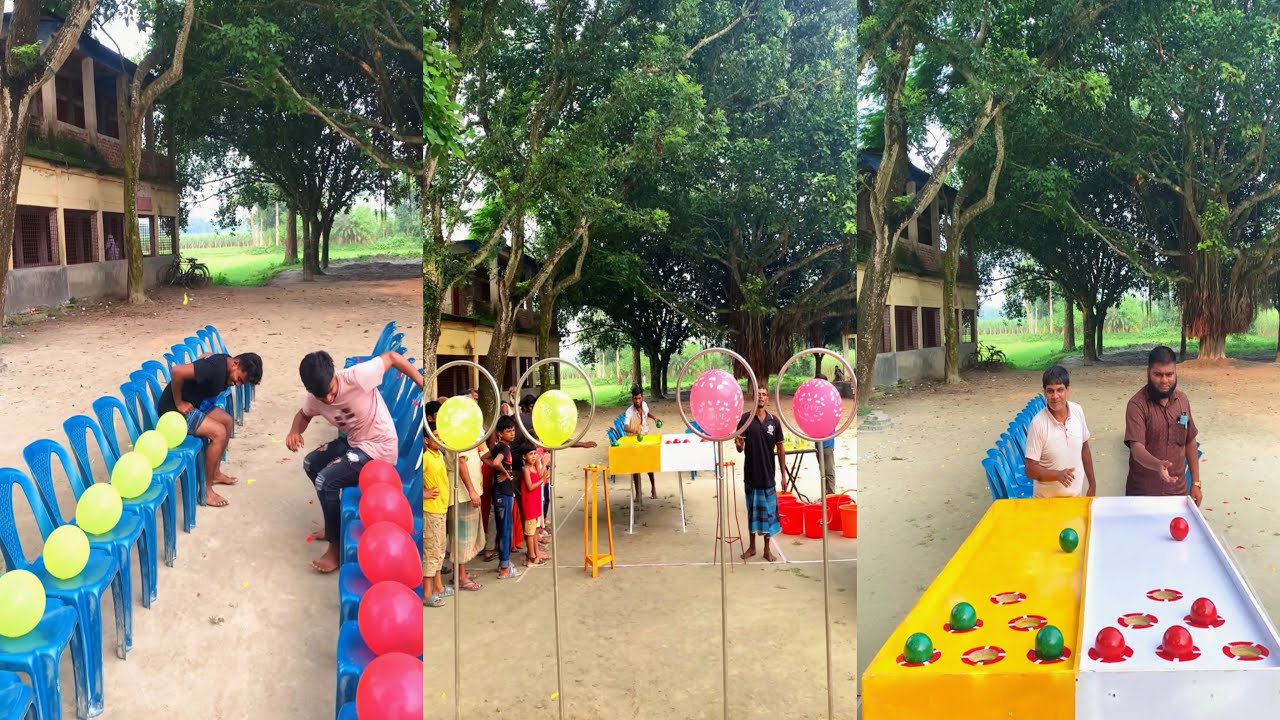 Fun Outdoor Team Challenge! 🎈🎯 | Balloon-Popping Ring Toss Game - YouTube
