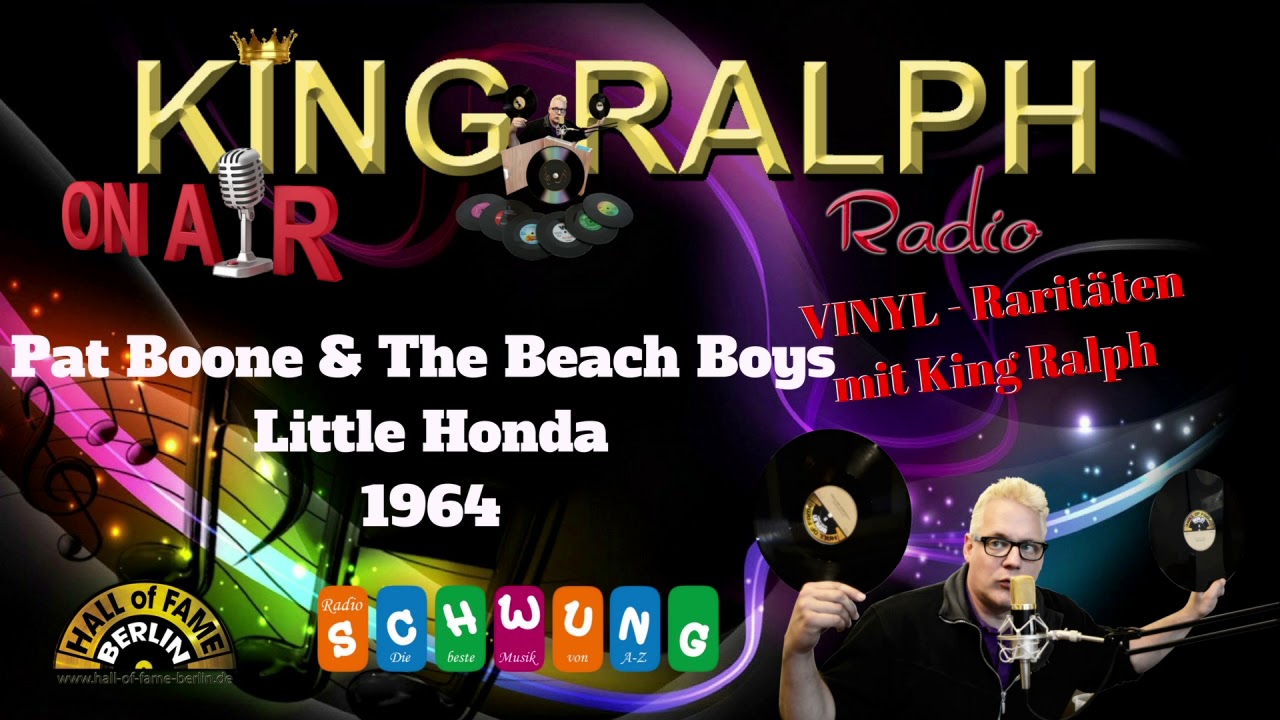 Pat Boone & The Beach Boys Little Honda 1964 King Ralph Radio - YouTube