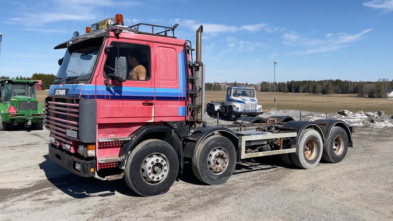 Köp Veteranlastbil Scania R143 8X2 på Klaravik - YouTube