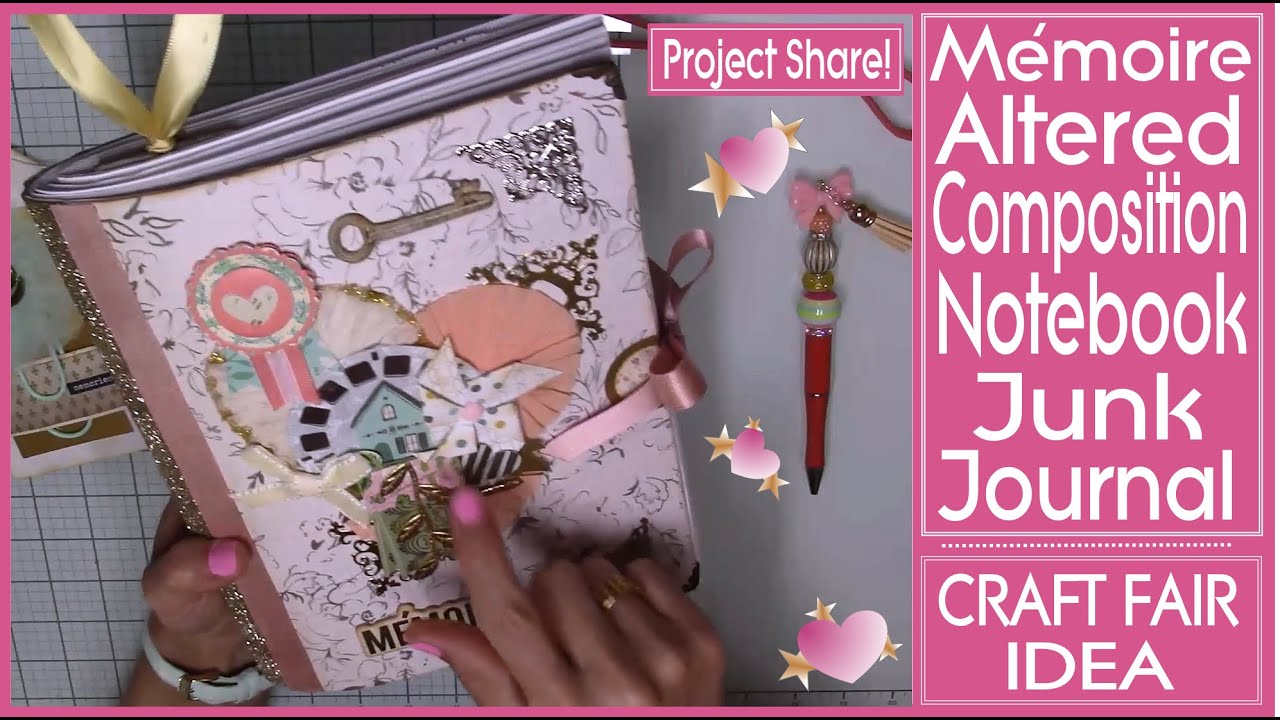 Altered Comp Notebook Junk Journal - Memoire - Project Share - YouTube