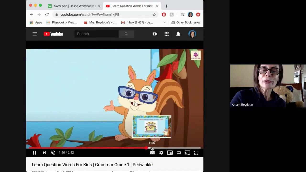 Question Words/Spelling 4/29 - YouTube