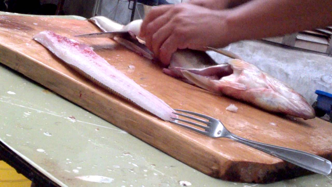 limpieza y fileteado de pez palo - YouTube