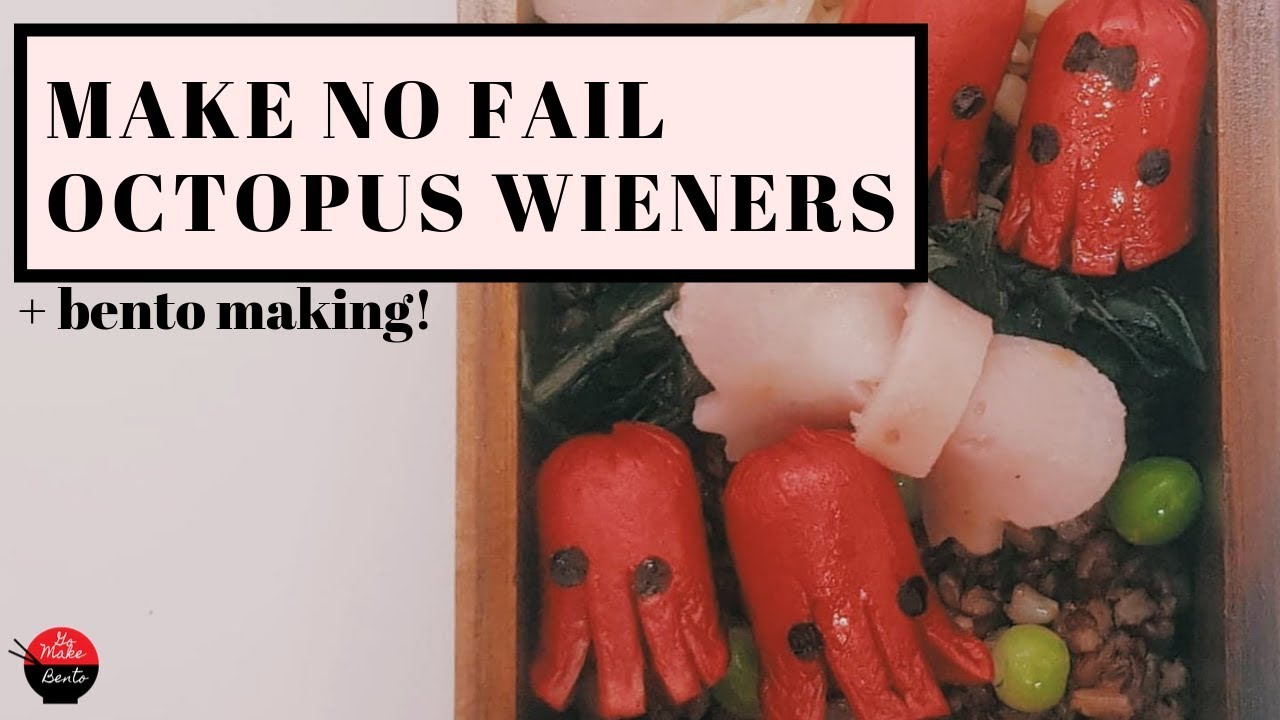How to make a Japanese bento octopus sausage quickly (+ bento making ...
