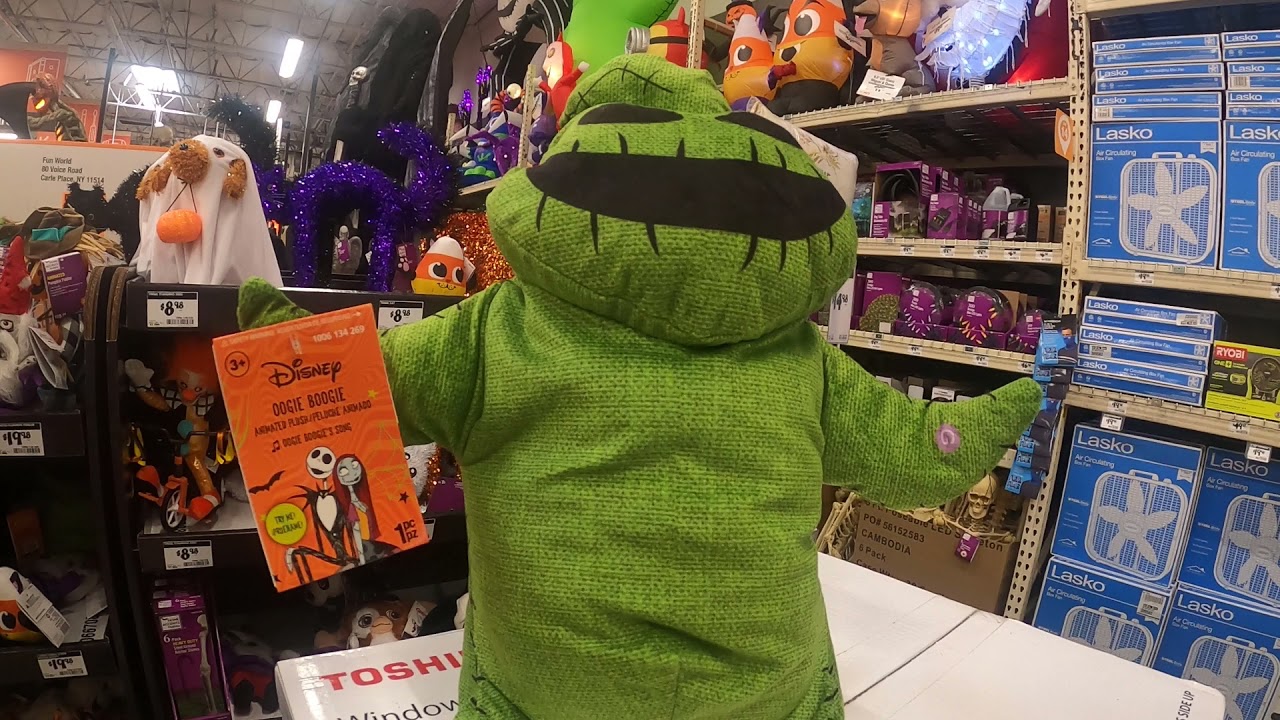 Disney Nightmare Before Christmas Oogie Boogie Animatronic Halloween ...