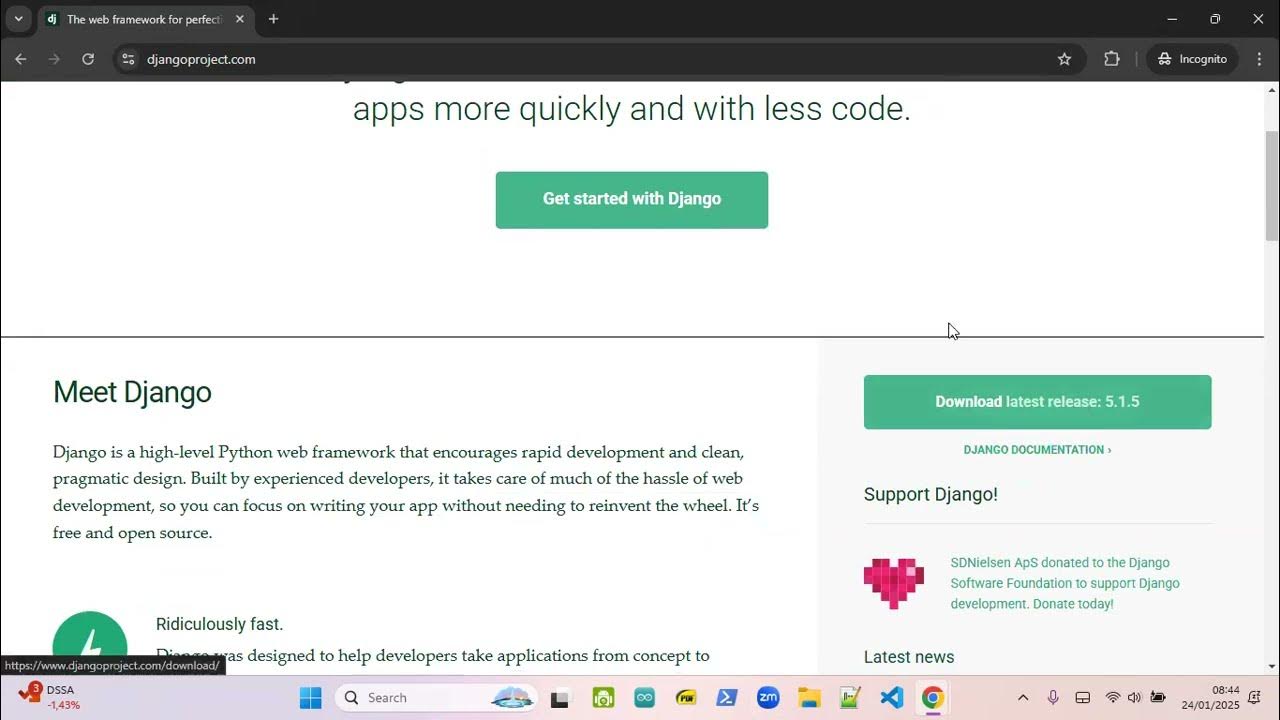 Cara install Django framework pada Windows 11 - YouTube