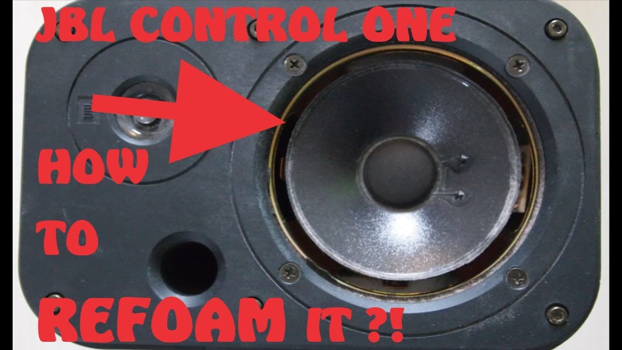 JBL CONTROL ONE - Refoam it like a pro !!! - YouTube