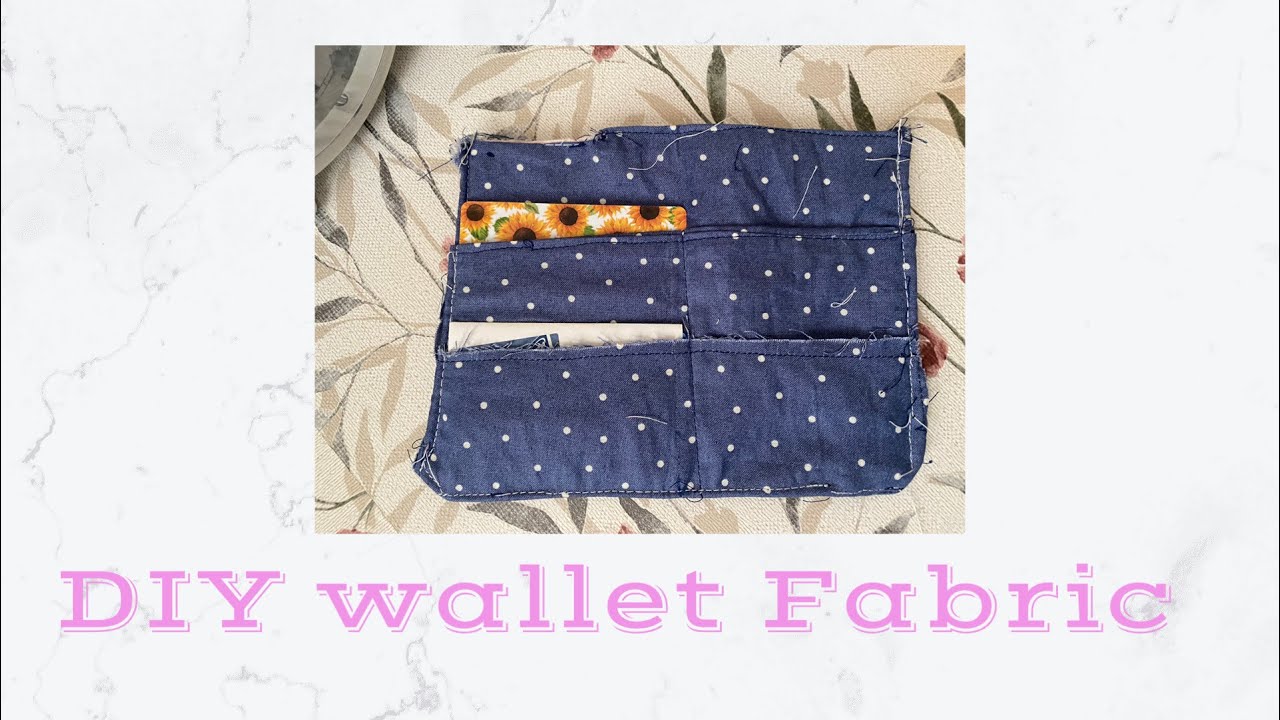 DIY wallet fabric - YouTube