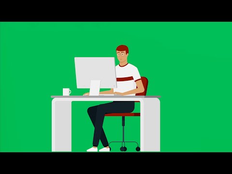 Green Screen Man Working On Computer Animation | 4K | Global Kreators ...