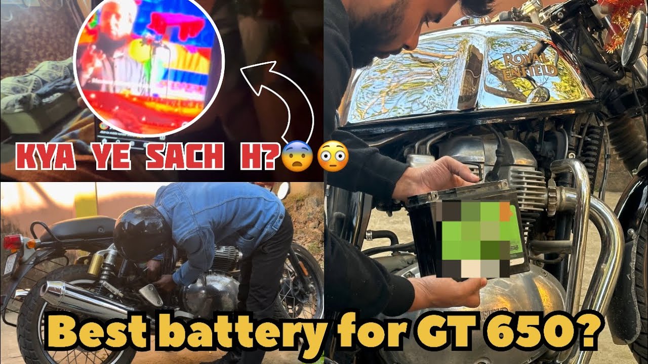 GT-650 Battery Change || Which battery is good for Royal Enfield 650 ...