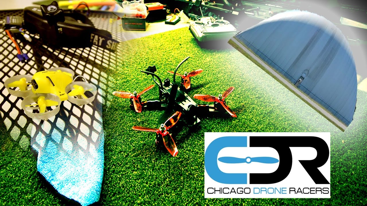 Indoor drone racing - Chicago Drone Racers (CDR) - YouTube