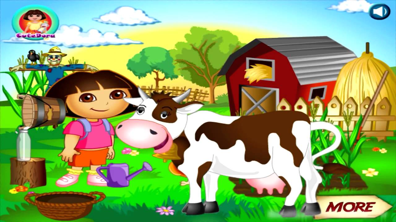 Dora at the Farm Dora the Explorer Games for Little Children Full HD ...