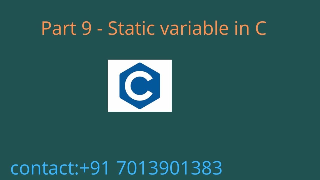 Static variable in C - Part 9 - YouTube