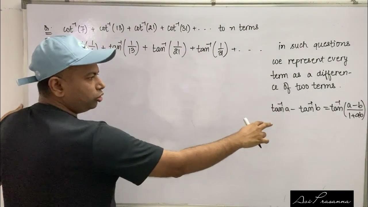 Example 1 on ITF Series Summation | Inverse Trigonometric Function ...