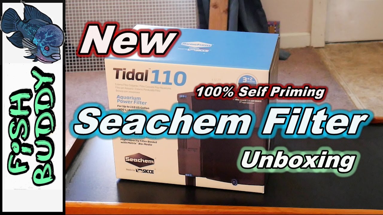 Seachem Tidal 110 Power Filter Unboxing and Setup - YouTube