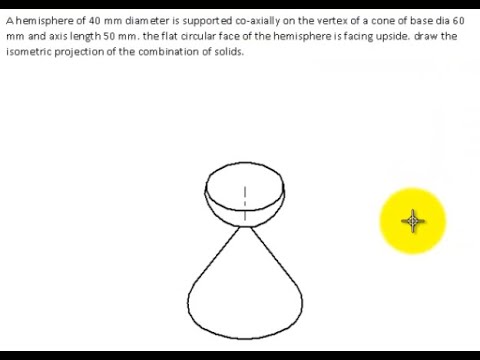 Isometric projection Problem No 2 Engineering drawing, Isometric ...