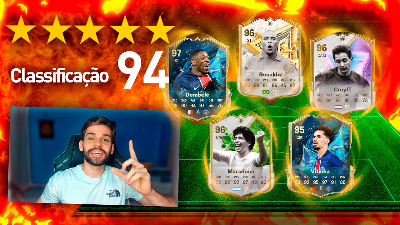 CONSEGUI O 94 no FUT DRAFT! E TIREI O RONALDO 96 SUPER ICON! MELHOR ...