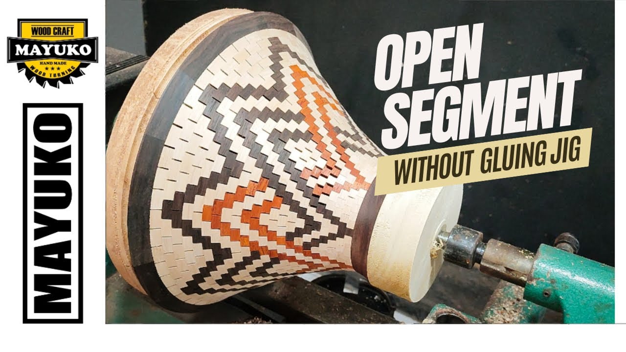 BIG BOWL OPEN SEGMENT WITHOUT GLUING JIG, woodturning - YouTube
