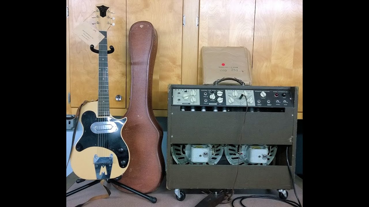 Demo 3 - Vintage 1956 Magnatone Guitar played thru 1959 Magnatone Amp ...
