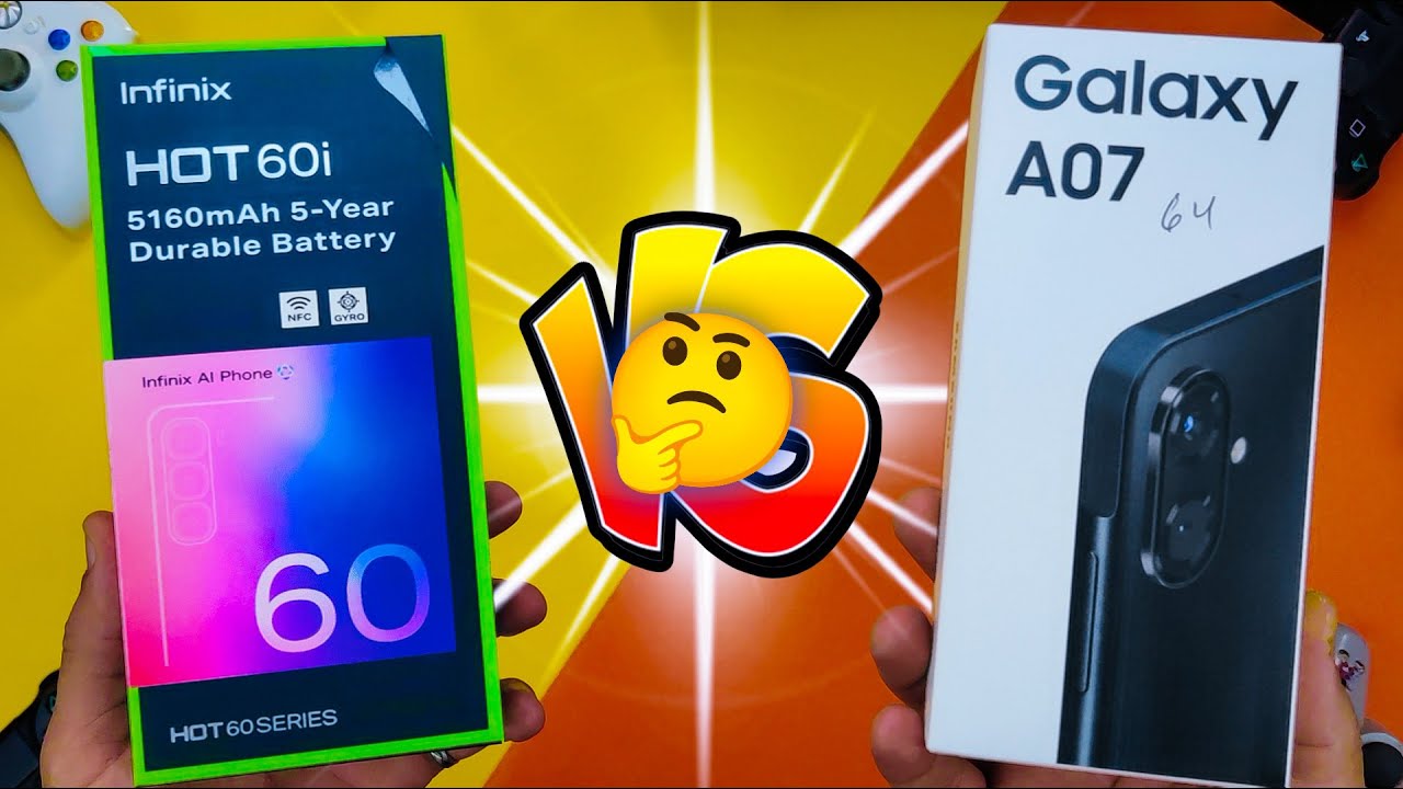 Samsung A07 VS infinix hot 60i IIأيهما أفضل للشراء؟ A07 أم Hot 60i المواجهة الكاملة - YouTube